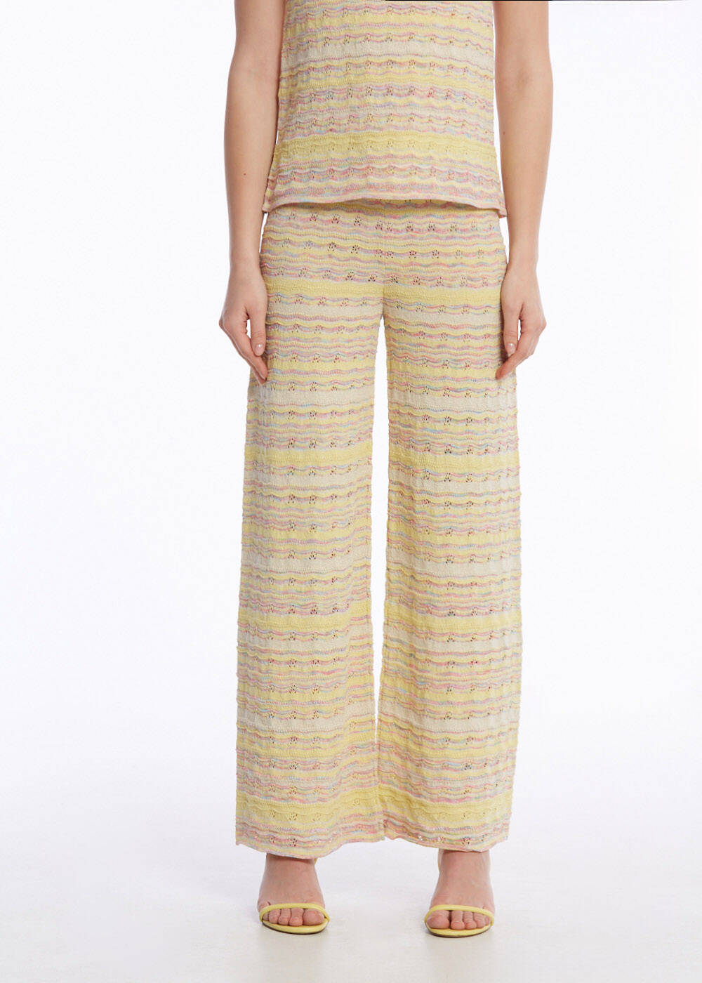 Color Block Knit Pants | Knitss