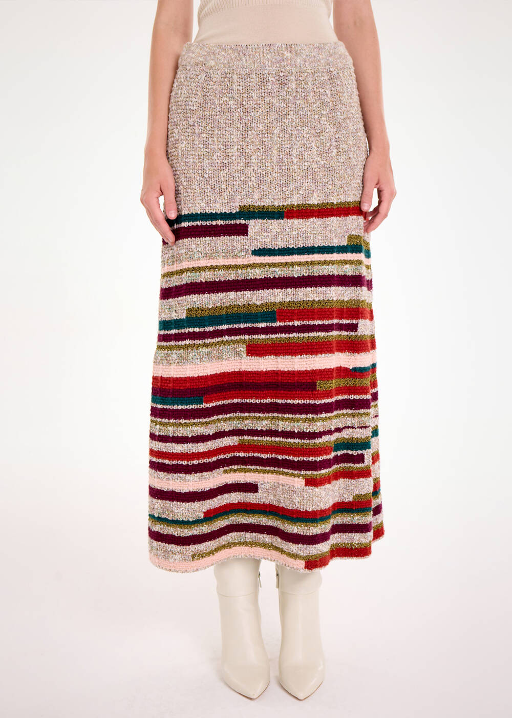 Color Block Knit Skirt | Knitss