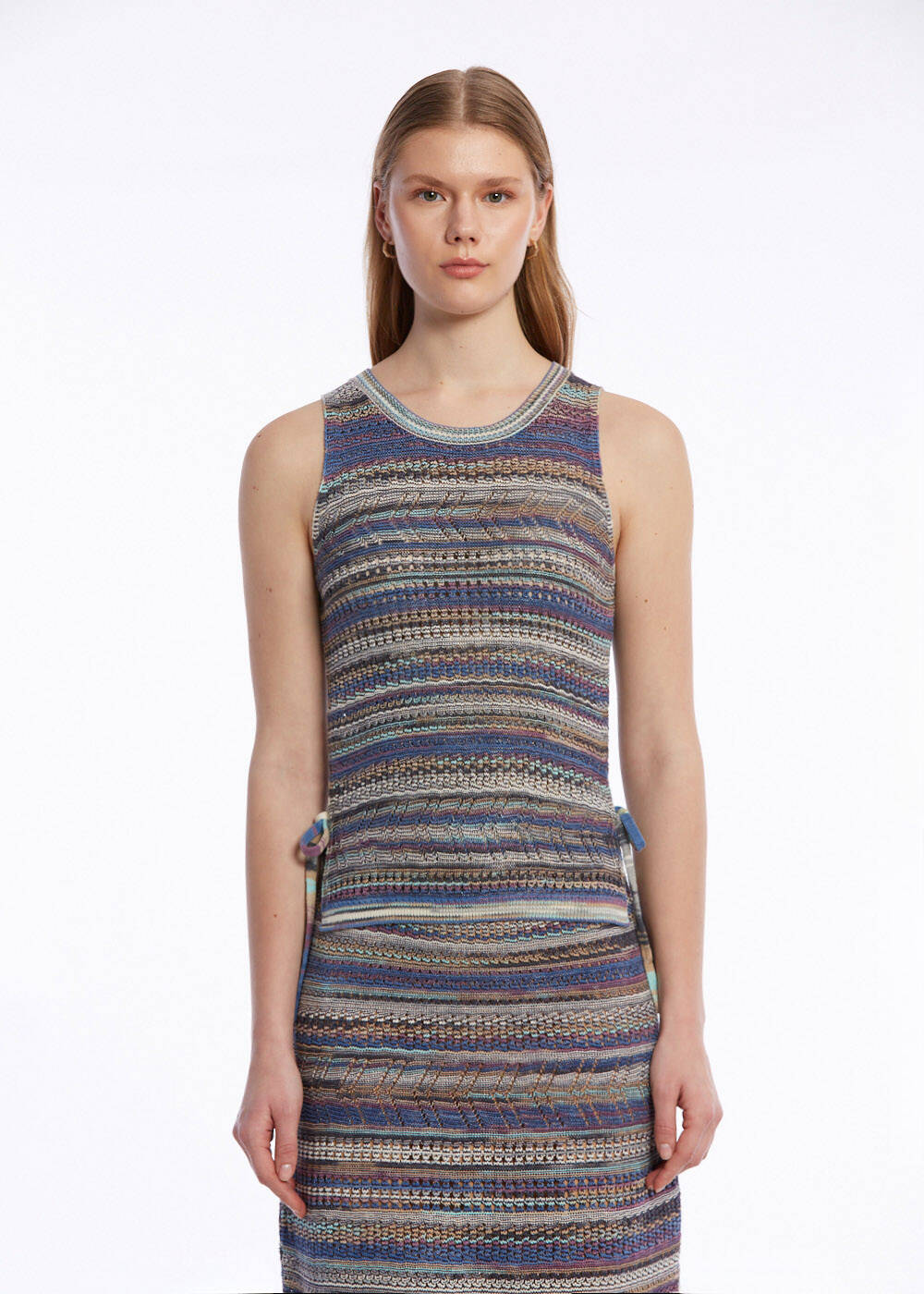 Color Block Knit Top Festival | Knitss