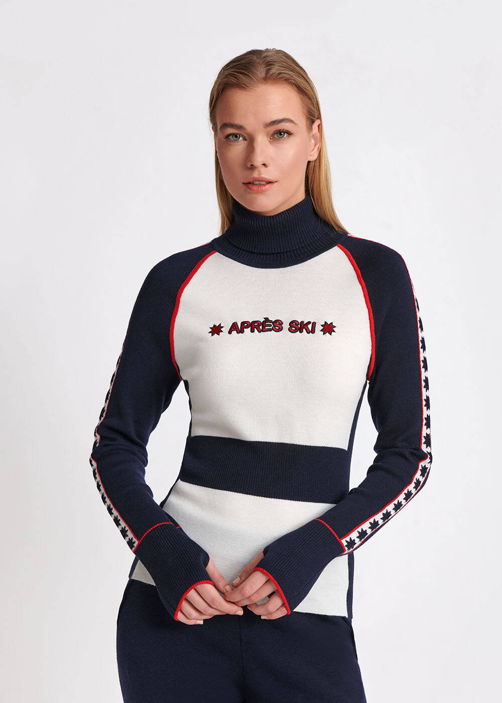 Star Patterned Extrafine Merino Wool Sweater | Knitss